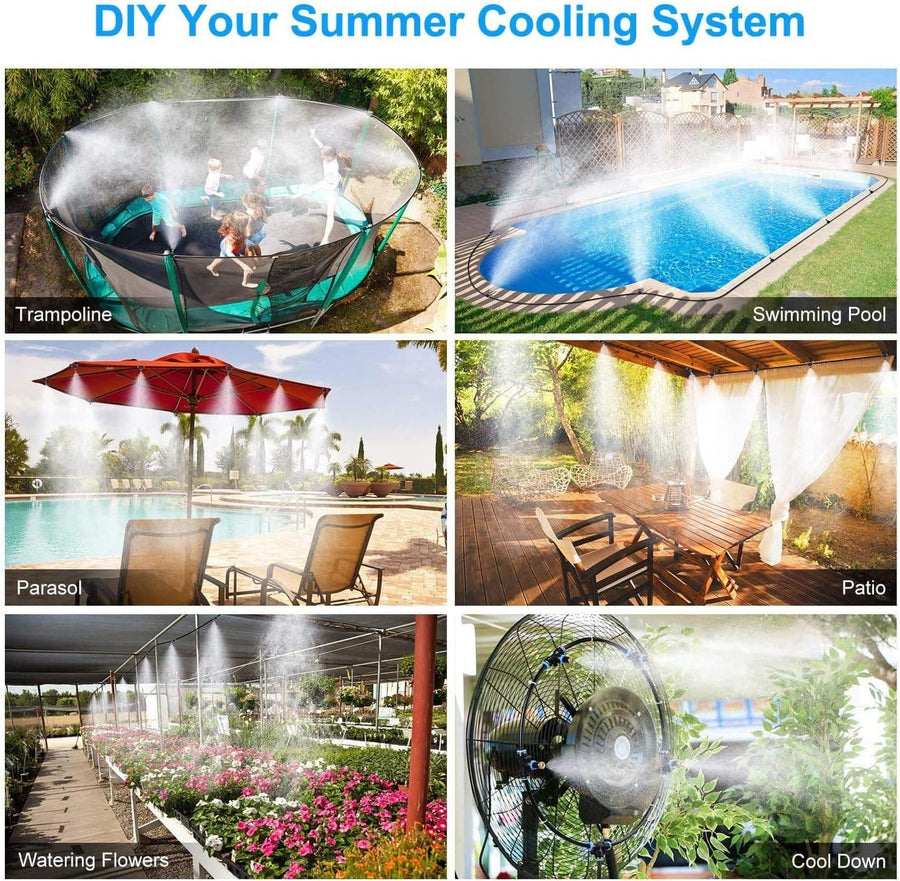 Misters for Outside Patio Misting Cooling System65FT (20M) + 50FT (15M