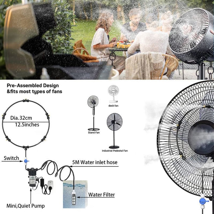 Patio Misting Fan（DIY kit) – POCKET PANDA