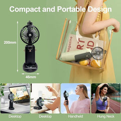 Pocket Panda Handheld Fan 5000mAh Handheld 90° Foldable Fan